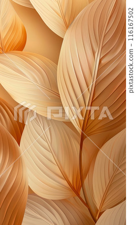 Abstract beige floral banner design on soft... - Stock Illustration ...