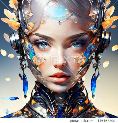 Mechanic Humanoid - Stock Illustration [116167800] - PIXTA