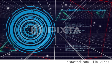 Image of connected dots triangles, loading... - Stock Illustration [116171465] - PIXTA