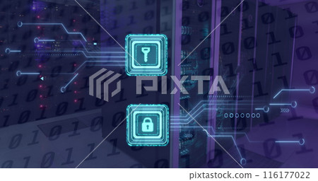 Image of online security padlock and key,... - Stock Illustration [116177022] - PIXTA
