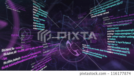 Image of multicolored computer language and... - Stock Illustration ...