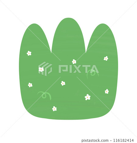 Bush Flower Cartoon illustration Shrub Flower... - Stock Illustration ...