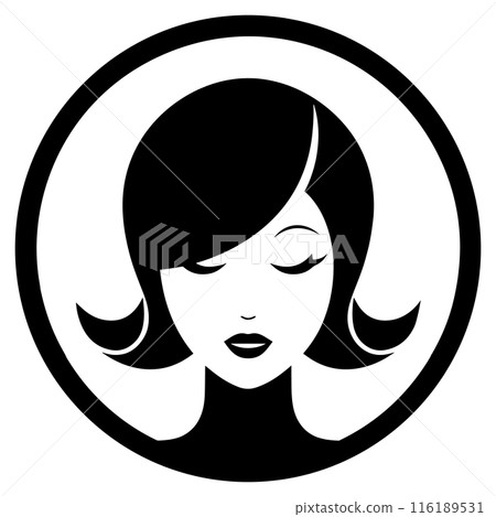 Simple female icon - Stock Illustration [116189531] - PIXTA