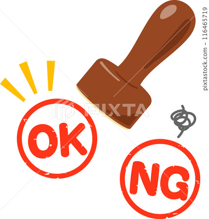 OK and NG stamps - Stock Illustration [116465719] - PIXTA