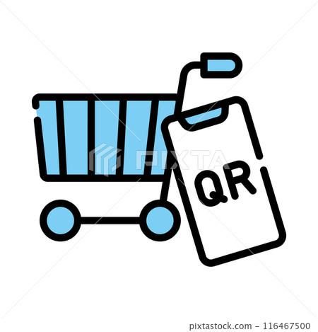 Shopping cart QR code - Stock Illustration [116467500] - PIXTA