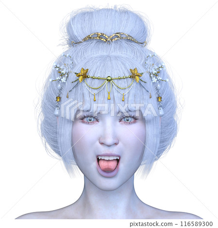 Female face up - Stock Illustration [116589300] - PIXTA