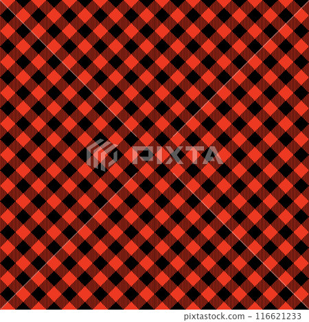Red and black checkered pattern, seamless...-插圖素材 [116621233] - PIXTA圖庫