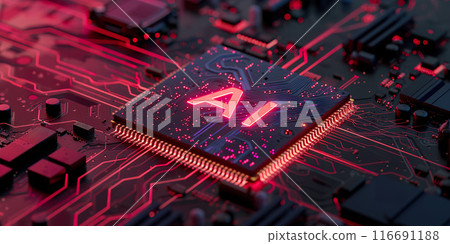 Rogue sentient AI artificial intelligence... - Stock Illustration ...