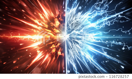 "A battle of relative red and blue energy."