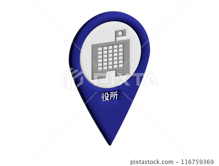 Stylish map pins, government icons, marks, map... - Stock Illustration ...