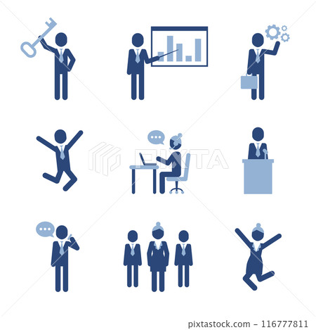 Business succes people icons. Corporate... - Stock Illustration ...