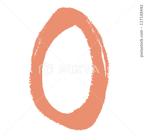 Illustration of the number 0 drawn with a brush... - Stock Illustration ...