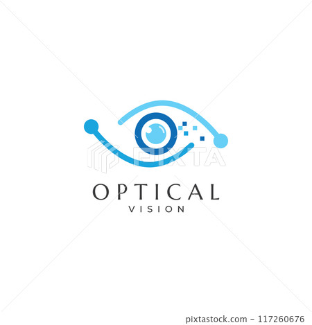 Modern colorful abstract Logo vision, digital...-插圖素材 [117260676] - PIXTA圖庫