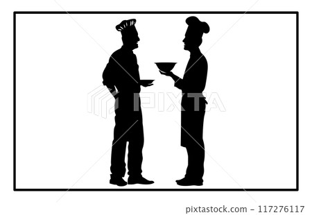 chef vector silhouette