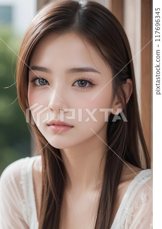 Beautiful woman with beautiful collarbone - Stock Illustration ...