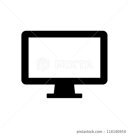 Simple monitor vector illustration - Stock Illustration [118180958] - PIXTA