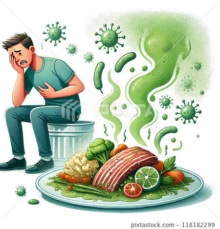 Food poisoning - Stock Illustration [118182299] - PIXTA