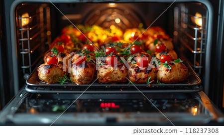 Delicious bakery straight out of the oven - Stock Illustration ...