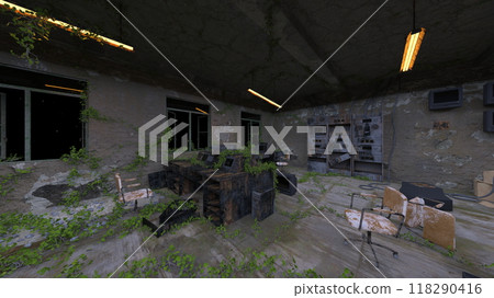 ruined room - Stock Illustration [118290416] - PIXTA