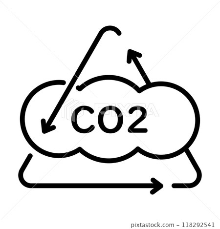 CCUS icon. Carbon capture, utilization and... - Stock Illustration ...