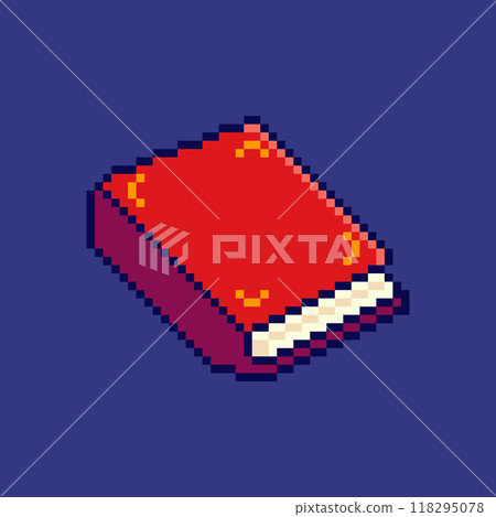 Pixel Art Background Books