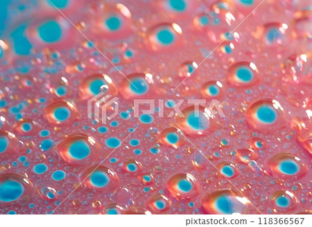 Strange blue liquid droplets, surreal.AI Generated - Stock Illustration ...