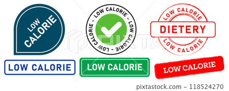 Low calorie food product calories counting... - Stock Illustration ...