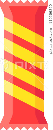Flow pack packaging showcasing its contents... - Stock Illustration ...