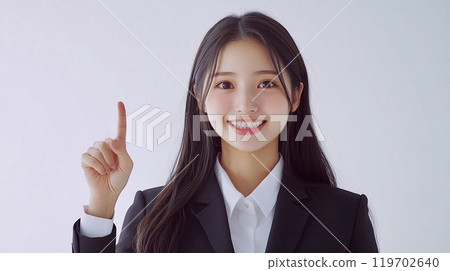Female business woman pointing pose 4 - Stock Illustration [119702640 ...
