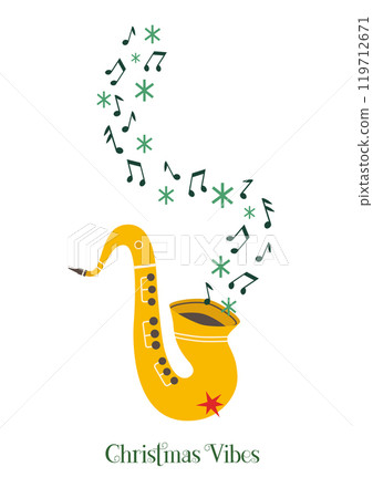 Saxophone Live Music cute hand drawn vector... - Stock Illustration ...