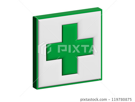 Safety first Green safety mark Safety sign... - Stock Illustration ...