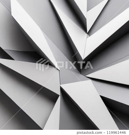 Abstract image featuring sharp geometric shapes...-插圖素材 [119961446 ...