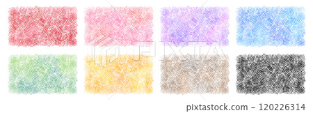 A set of colorful rectangles drawn with colored... - Stock Illustration ...