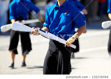 Marching band parade musical instruments rifle - Stock Photo [120238484 ...