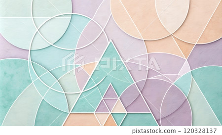 Pastel color geometric pattern art design - Stock Illustration ...