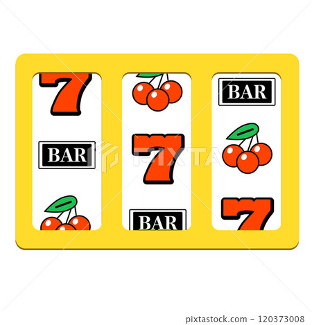 (Frame only) Slot machine illustration - Stock Illustration [120373008 ...
