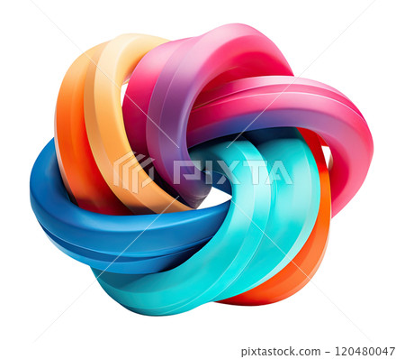 Abstract Colored Knot - Stock Illustration [120480047] - PIXTA