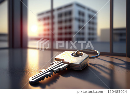 Unlock Your Future: Close-up of Apartment Keys... - Stock Illustration ...