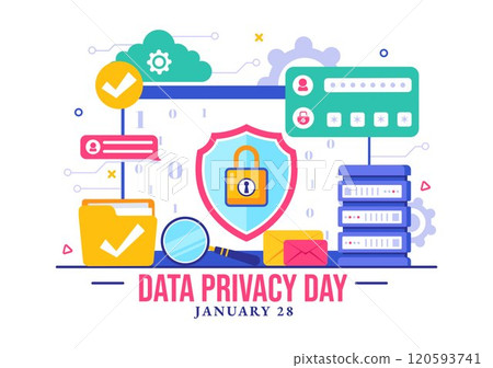 Data Privacy Day Vector Illustration featuring... - Stock Illustration [120593741] - PIXTA