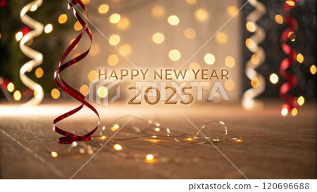 Happy New Year Boke 2025 Background - Stock Illustration [120696688] - PIXTA