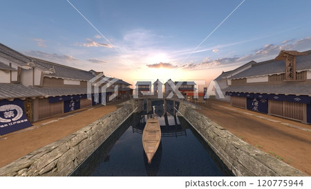 The streets of the Edo period - Stock Illustration [120775944] - PIXTA