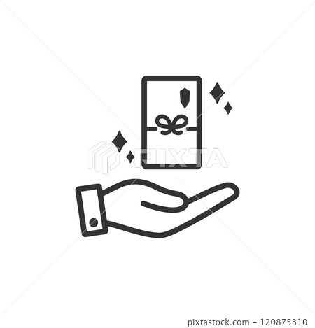 Icon 2 for handing over celebration, gift, and... - Stock Illustration ...