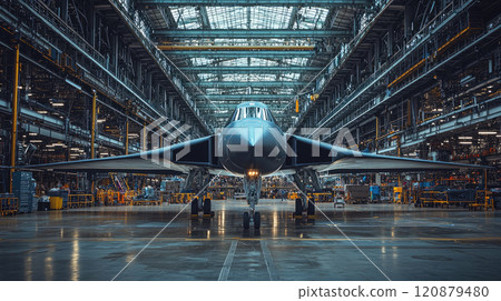 New secret airplane being built at aerospace...-插圖素材 [120879480] - PIXTA圖庫