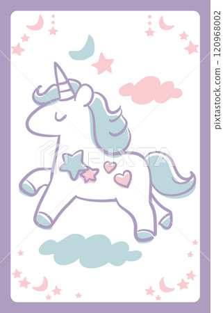 Unicorn. Dreamy, girly pastel tone illustration... - Stock Illustration ...