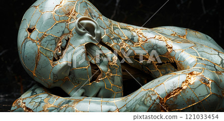 Kintsugi is traditional art of Japan, helps to... - Stock Illustration ...
