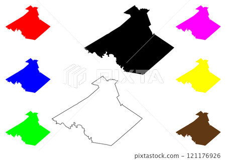 Nicholas County, State of West Virginia (U.S.... - Stock Illustration ...