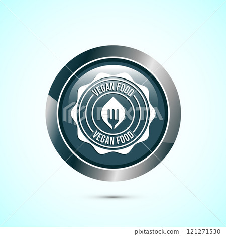 Vegan food icon design illustration. Bio,... - Stock Illustration ...