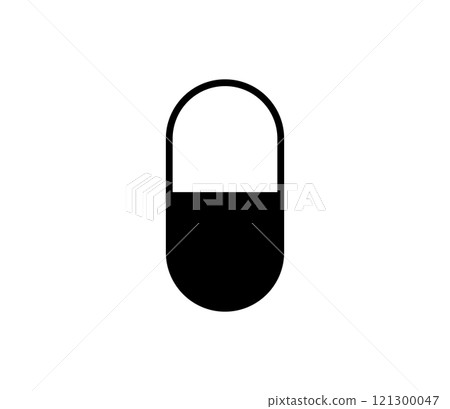 Simple capsule illustration vector - Stock Illustration [121300047] - PIXTA
