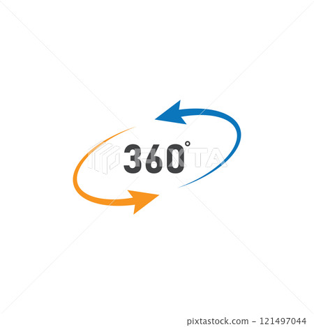 angle 360 degrees sign icon. geometry math... - Stock Illustration ...