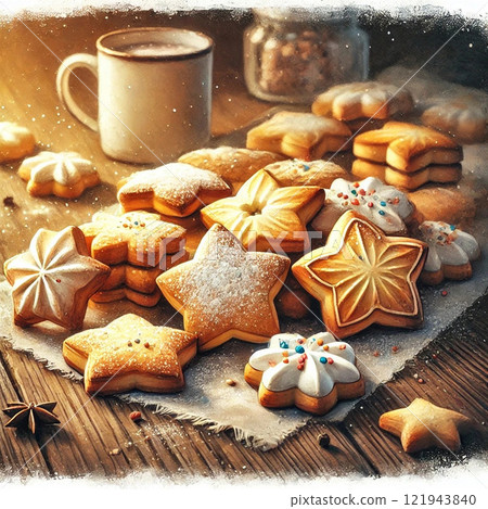 I baked a lot of homemade cookies. Time to... - Stock Illustration ...